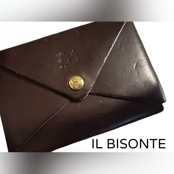 Il Bisonte | Bags | Il Bisonte Rare Vintage Italian Leather Card Pouch ...